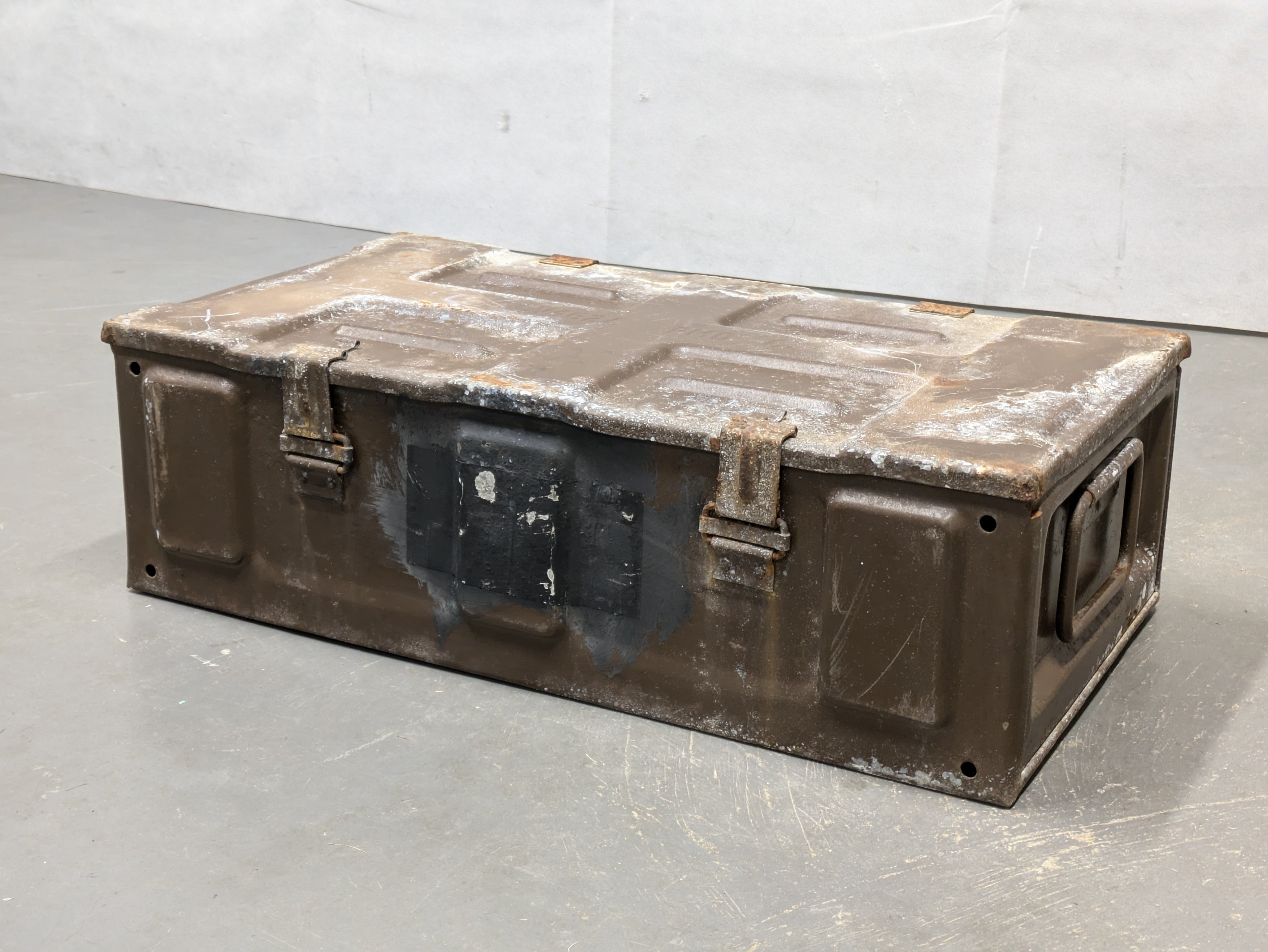 105mm C374 Large Metal Ammo Empty Storage Box Can Tin | Army Surplus ...